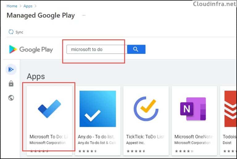 Add/Remove Android Managed Google Play Store Apps On Intune
