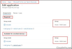 Add/Remove Android Managed Google Play Store Apps On Intune