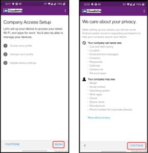Setup Work Profile On Android For Intune
