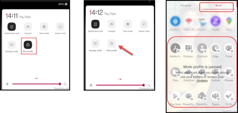 Setup Work Profile On Android For Intune