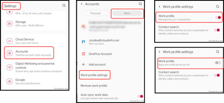 Setup Work Profile On Android For Intune