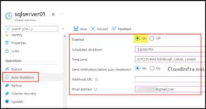Configure Auto Shutdown For Azure Virtual Machines