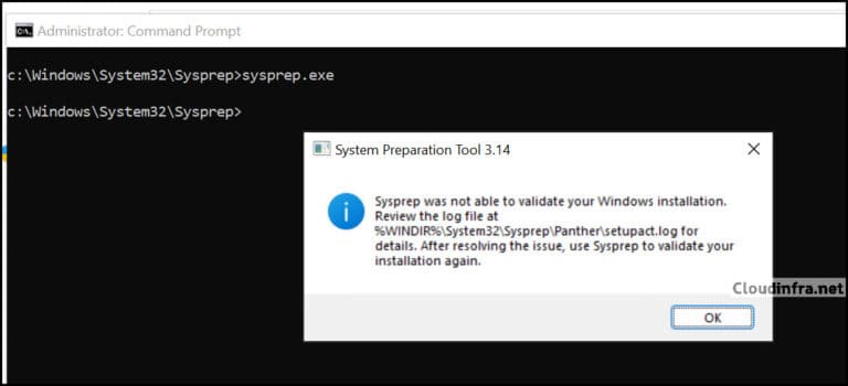 Sysprep Was Not Able To Validate Your Windows Installation