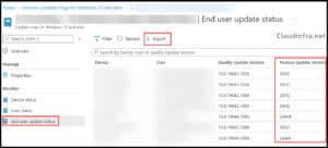 Export Windows Feature Update Report From Intune [3-Ways]