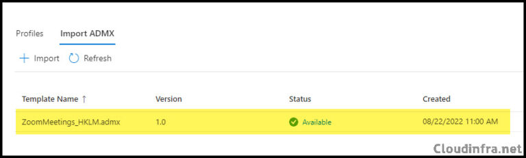 Import ADMX Templates Into Intune