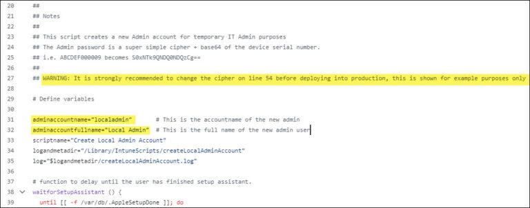 Create A Local Admin Account On MacOS Using Intune Create A Local Admin Account On MacOS Using Intune